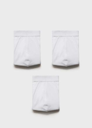 Mango 3er-Pack kombinierte Slips wei&szlig; - Herren - S - MANGO MAN