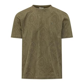 Etro Kurz&auml;rmeliges T-Shirt - - Tops - Herren - Gr&uuml;n - S