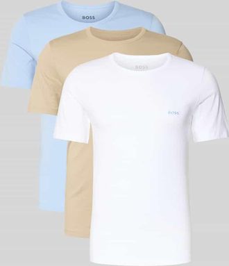 HUGO BOSS Regular Fit T-Shirt im 3er-Pack aus reiner Baumwolle