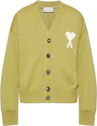 Ami Homme, Pulls, Vert, Taille: XL De Coeur Cardigan