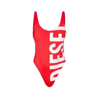 Diesel Logo Print Badeanzug - - Swimwear - Damen - Rot - M