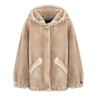 Lou Andr&eacute;a Faux Fur & Shearling Vestes - Femme - Vestes - Beige - Taille: 38 FR