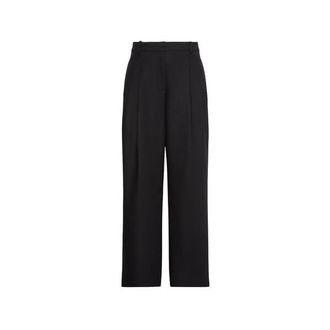 Calvin Klein Pantalon droit en coton m&eacute;lang&eacute;