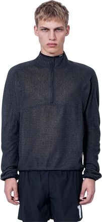 SATISFY Satisfy - FuzzFleece AD Half-Zip - Homme - Sport - Noir - Taille: S