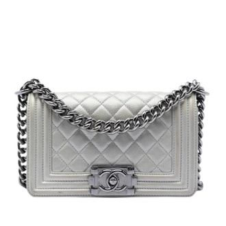Chanel Pre-owned Quilted Caviar Crossbody Bag - - Pre-owned - Damen - Grau - ONE SIZE