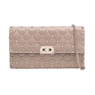 Valentino Garavani Sac bandouli&egrave;re Rockstud Spike - Femme - Sacs - Beige - Taille: ONE Size