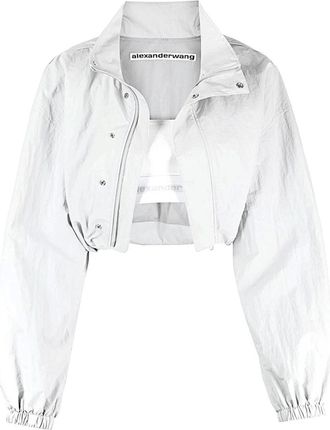 Alexander Wang Femme, Vestes, Gris, Taille: 40 FR Giaccia