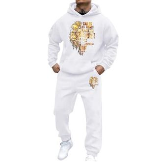 Generic Homme Loisir Jogging Surv&ecirc;tement,Hiver Chaud &Eacute;pais 2 Pi&egrave;ces Polaire Zipper Veste en Sweat &agrave; Capuche +Pantalons Ensemble Hoodies Sweat-Shirt &agrave; Capuche 