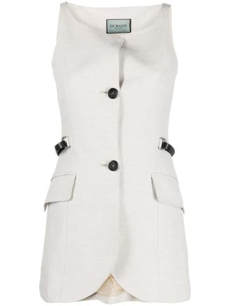 Durazzi Milano Weste mit Knopfverschluss - Nude