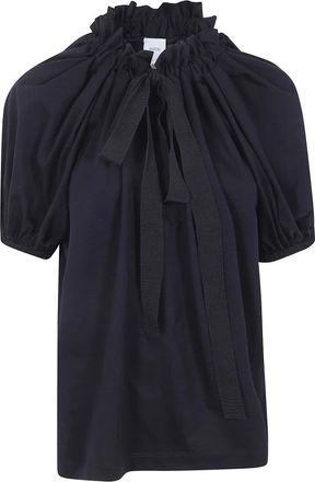 Patou Femme, Blouses et Chemises, Noir, Taille: 38 FR Volume Jersey Top