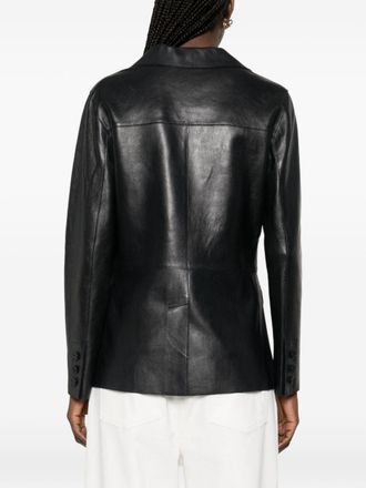 Parosh Leather Jacket - Black