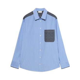 Pierre-Louis Mascia Alotho Longsleeve Shirt - - Shirts - Herren - Blau - S