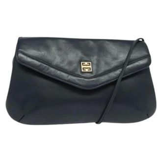 Givenchy Sac bandouli&egrave;re en cuir Pre-owned - Femme - Pre-owned - Bleu - Taille: ONE Size
