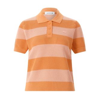 Lacoste Femme, Tops, Orange, Taille: 40 FR Polo Chemises
