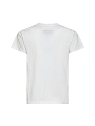 Maison Margiela Womens Breathable Cotton Jersey Numeric T-Shirt Off-White T-Shirts & Jerseys