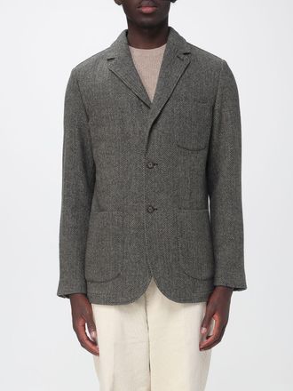 Sebago Blazer court droit en polyester avec revers et poches plaqu&eacute;es