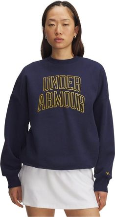 Under Armour Varsity Sweatshirt f&uuml;r Damen (Marine/Gold)