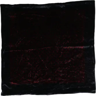 Dolce & Gabbana Black Red Viscose Square Men Foulard Scarf And Polyester Cotton
