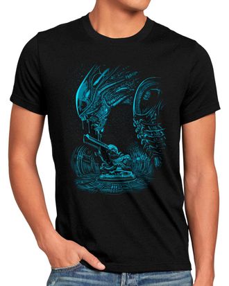 style3 Prometheus Herren T-Shirt Xenomorph Alien Ripley Movie, Gr&ouml;&szlig;e:5XL