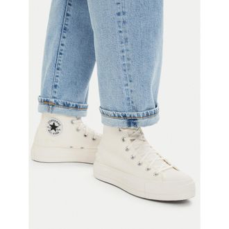 Converse Sneakers aus Stoff Converse Chuck Taylor All Star Lift Platform Beads A16107C &Eacute;cru