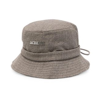 Jacquemus Seiden- & Nylonhut - - Accessories - Damen - Braun - 58 CM