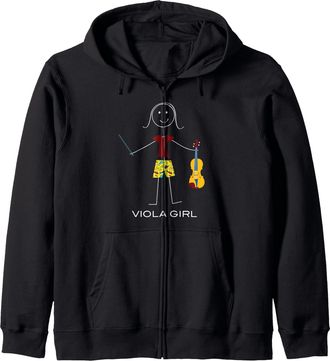 Whyitsme Design Lustige Frauen Viola, M&auml;dchen Musiker Geschenke Kapuzenjacke