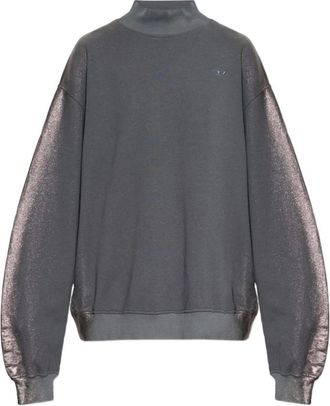Diesel Femme, Pulls, Gris, Taille: 42 FR Turtleneck &agrave; col montant