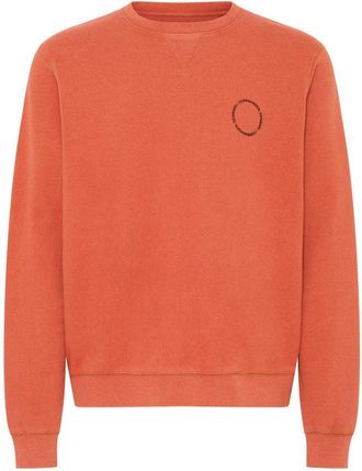 Blend Sweatshirt Modernes Sweatshirt Rundhalsausschnitt f&uuml;r Herren (1-tlg) Reine Baumwolle, Washed-Optik, kreisf&ouml;rmiger Schriftzug