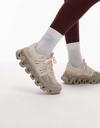 On Cloudswift Amp - Laufschuhe in Beige und Khaki-Neutral