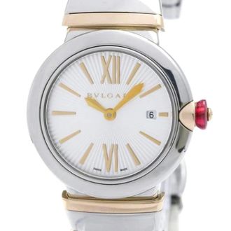 Bulgari Montre Pre-owned Lvcea Lup28Sg - Femme - Pre-owned - Blanc - Taille: ONE Size