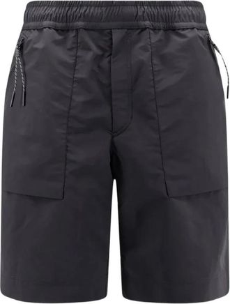 Moncler Homme, Sport, Noir, Taille: XL Technical Froiss&eacute; Shorts