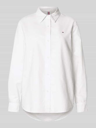 Tommy Hilfiger Relaxed Fit Hemdbluse aus reiner Baumwolle