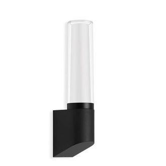 Telefunken LED Au&szlig;enwandleuchte, Au&szlig;enwandlampe, 8 Watt, 850 Lumen, 4.000 Kelvin, IP44, Schwarz, 332x68x98mm (LxBxH)