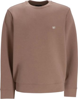 Emporio Armani sweat en coton à patch logo - Tons neutres