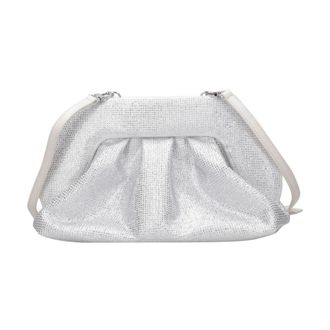 Themoir&egrave; Silberne Kunstleder-Schultertasche - - Bags - Damen - Grau - ONE SIZE