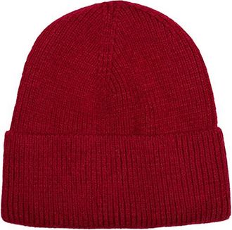 styleBREAKER Bonnet Unisexe en Tricot avec Motif côtelé et Bord Large, Bonnet en Tricot Fin, Bonnet en Tricot Double, Bonnet en Tricot 04024190, Couleur:Bordeaux-R