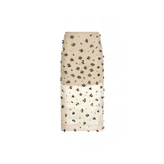 Liu Jo Femme, Jupes, Beige, Taille: S Jupe midi en tulle avec broderies florales