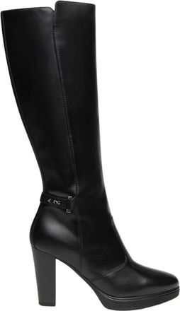 Nero Giardini Bottes en cuir - Femme - Chaussures - Noir - Taille: 37 EU