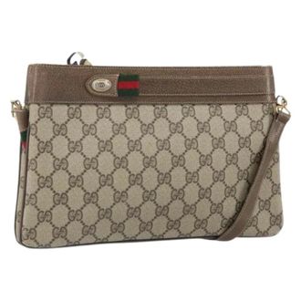 Gucci Sac bandouli&egrave;re en toile Pre-owned - Femme - Pre-owned - Beige - Taille: ONE Size