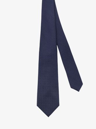 Kiton Mens Tie Silk Blue Ties & Bow