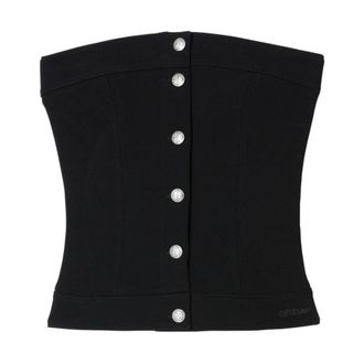 Off-white Jersey Korsett-Oberteil - - Blouses & Shirts - Damen - Schwarzk - M
