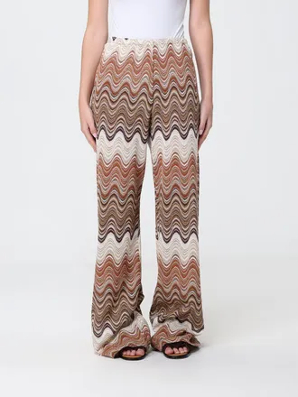 MC2 Saint Barth Pantalon large taille haute &agrave; motif vagues