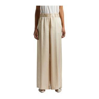 PESERICO Femme, Pantalons, Beige, Taille: 40 FR Pantalon Satin Viscose