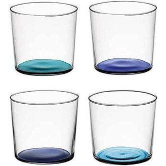 LSA International LSA Coro Becher 310ml Lagoon Farben x 4, Blue