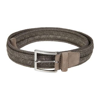 Orciani Rope Elast Leinen G&uuml;rtel 3.5 cm - - Accessories - Herren - Grau - 105 CM