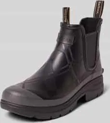 Barbour Gummistiefel mit Label-Stitching