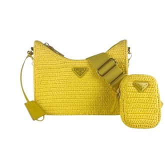 Prada Pre-owned Rattan prada-taschen - - Pre-owned - Damen - Gelb - ONE SIZE
