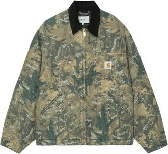 Carhartt Work in Progress Homme, Vestes, Multicolore, Taille: L Veste dhiver camouflage avec col en velours