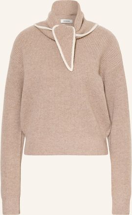 Sandro Sandro Pullover Mit Abnehmbarem Tuch beige