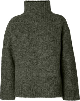 Selected Slfgabriella Ls Knit High Neck Noos